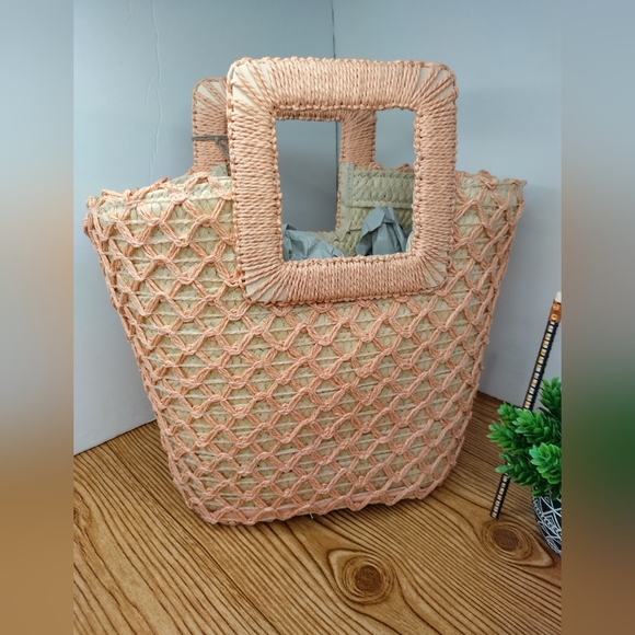 a new day | Bags | Straw Purse Light Pink By A New Day New | Poshmark